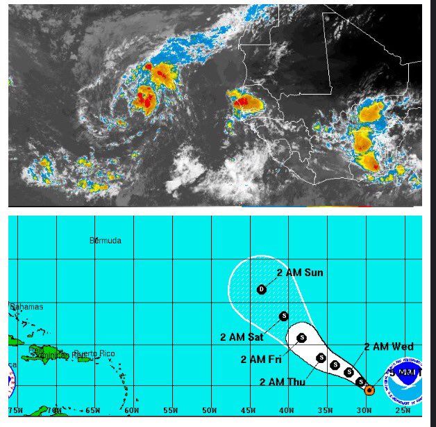 Se forma tormenta tropical Lisa en el Atlántico