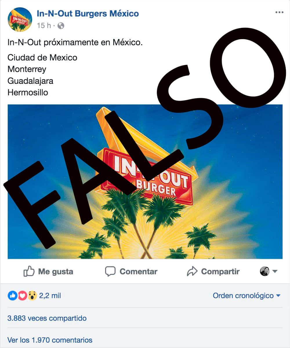 In-N-Out no abrirá sucursales en México