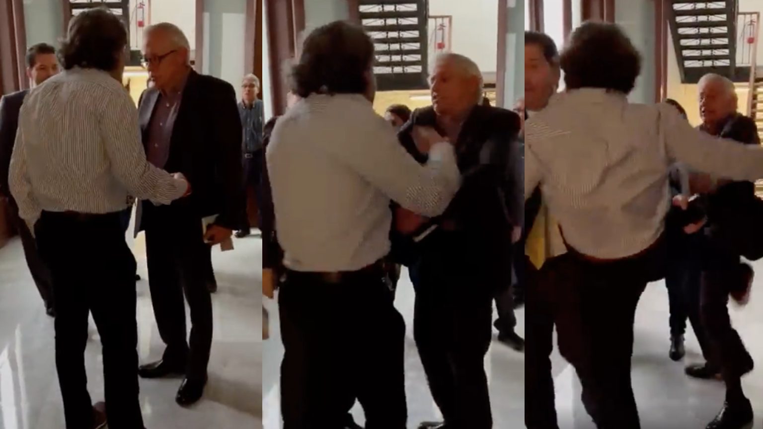 #Video Jesús Sesma agrede a Jorge Gaviño en el Congreso de la CDMX