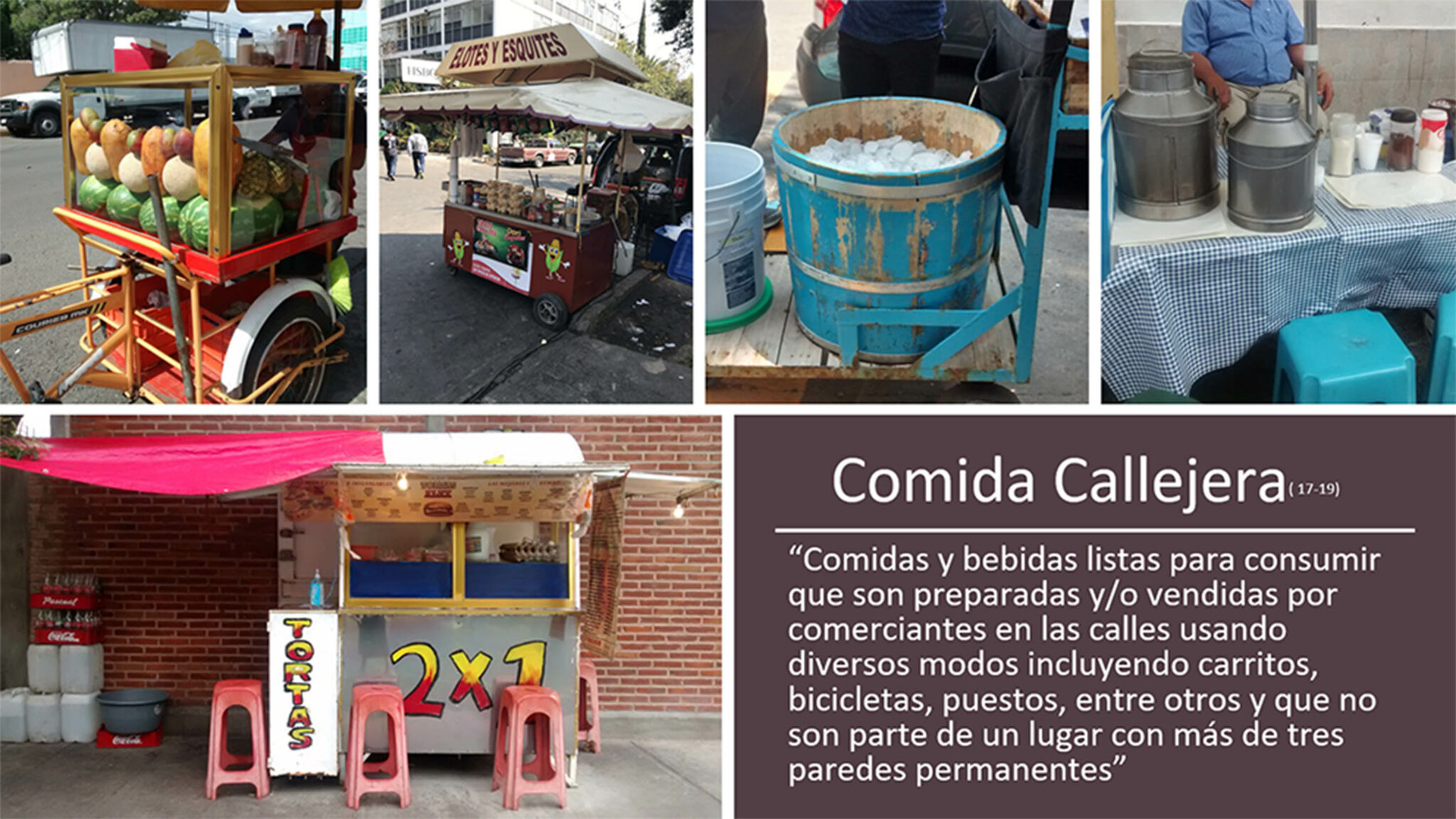 La comida callejera se oferta, principalmente, en zonas de riesgos de ...