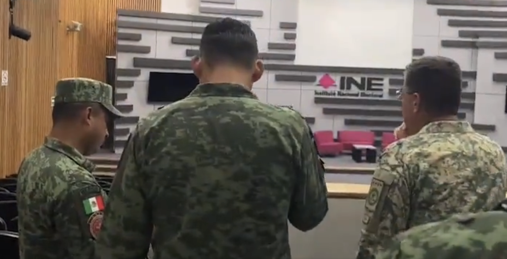 Guardia Nacional y Sedena realizan recorrido por instalaciones del INE previo a debate