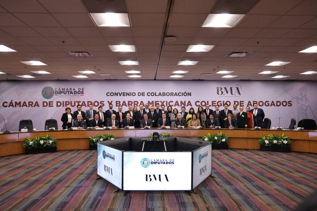 Barra Mexicana de Abogados firma convenio con diputados para analizar iniciativas de ley