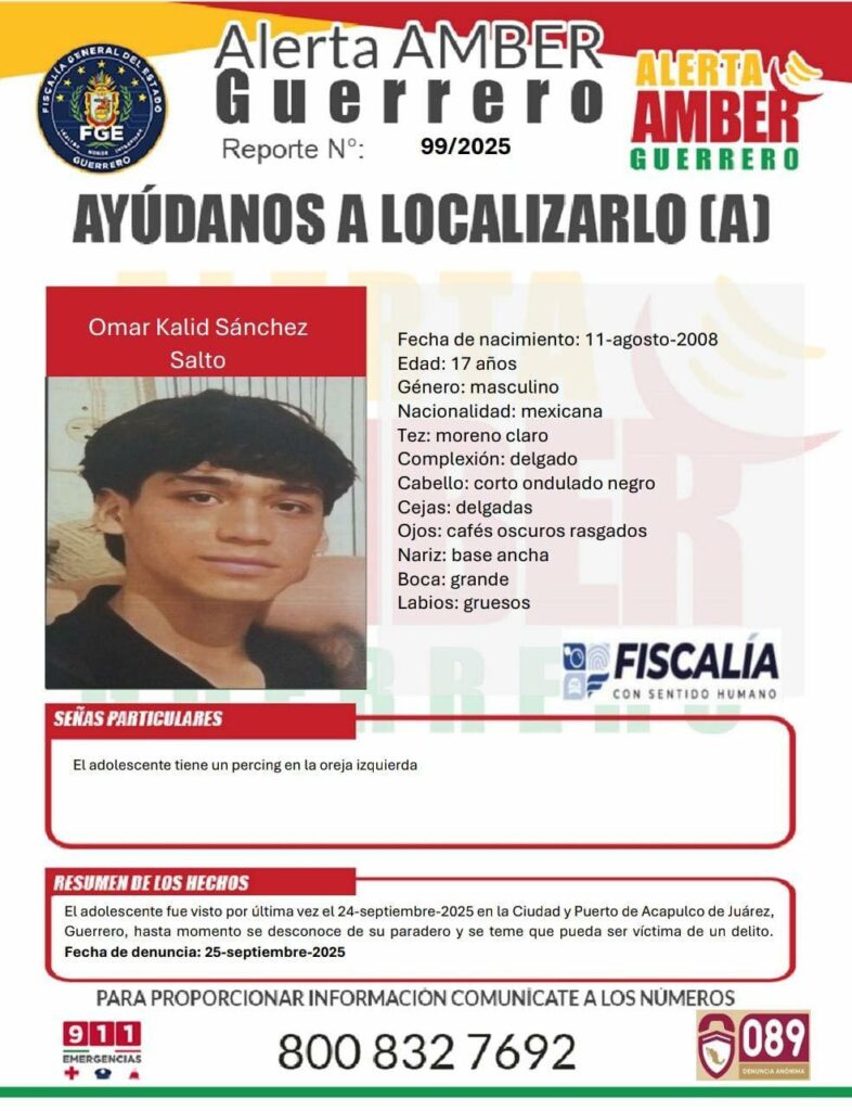 Hallan muerto a estudiante de la UAGro reportado como desaparecido