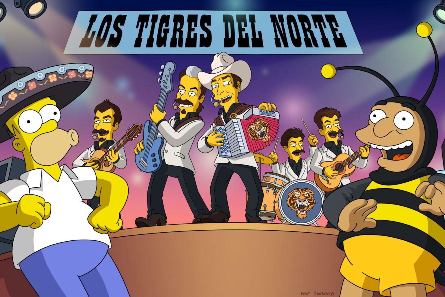 Los Tigres del Norte aparecerán en 'The Simpsons' con un histórico corrido